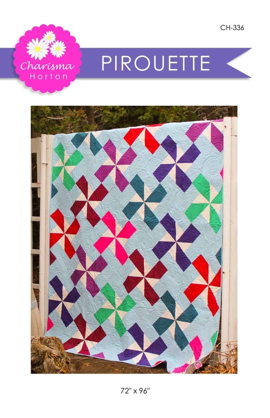 Charisma Horton Pirouette Quilt Pattern Finished Size 72"x96" – ShopSewMe